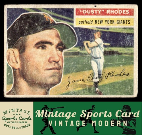 1956 Topps - Dusty Rhodes - #50 New York Giants | eBay