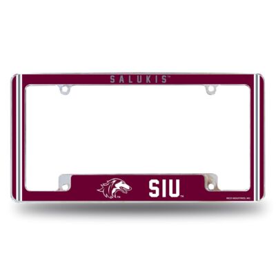Southern Illinois Metal License Plate Frame with Full Frame Team Color ...
