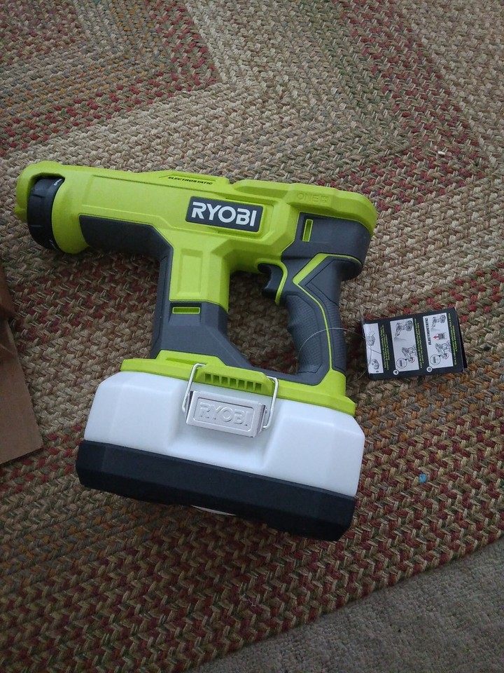 RYOBI ONE+18V Cordless Handheld Electrostatic Sprayer (Tool Only) PSP02 ...