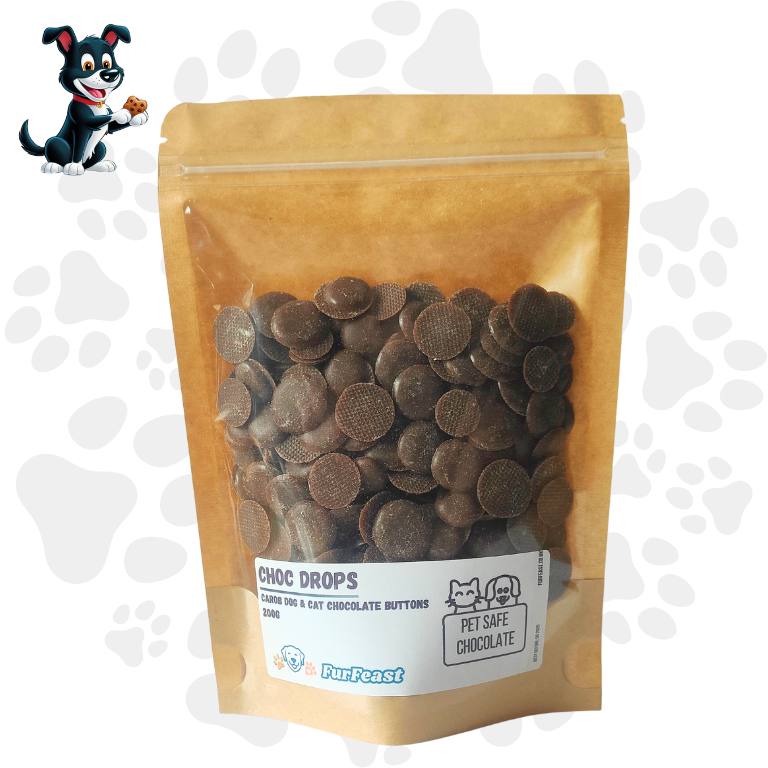 Carob Dog Cat Chocolate Choc Drops Buttons Safe Treats ideal for ...