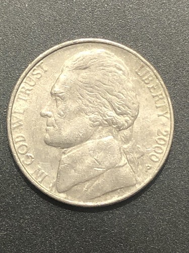 CIRCULATED 2000P NICKEL. PLANCHET ERROR. VERY RARE. GREAT COLLECTION ...