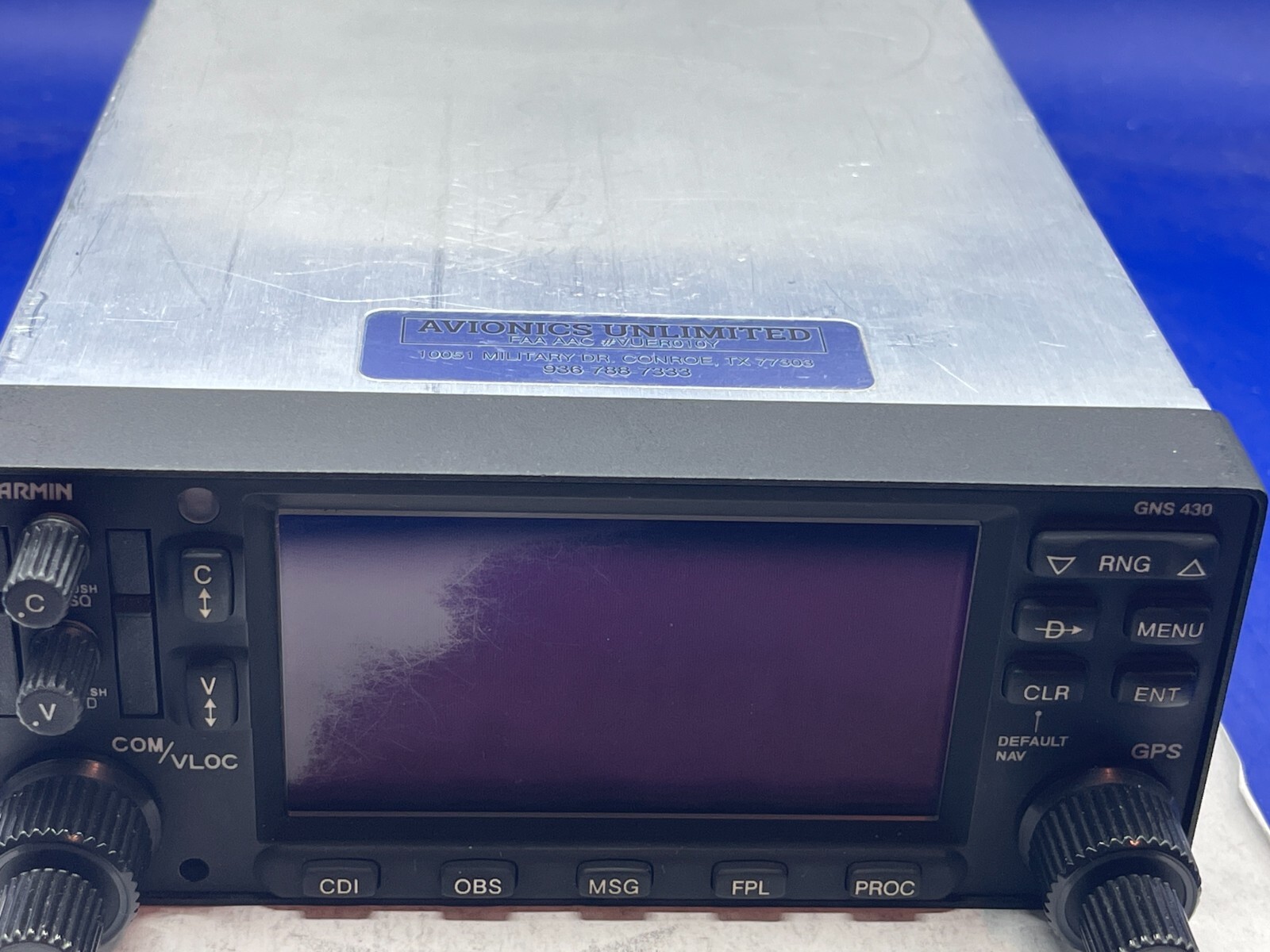 GARMIN GNS 430 GPS/NAV/COMM 14/28 VDC P/N 011-00280-10 WITH FAA FORM ...