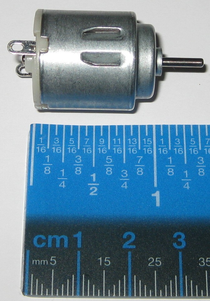 Small High Speed Hobby DC Motor w/ Terminals- 3 VDC - 14,000 RPM - 2mm ...