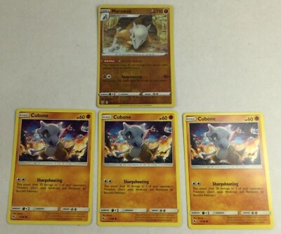 Pokemon Trading Card Game Freak Lot Marowak Cubone Fighting Type ...