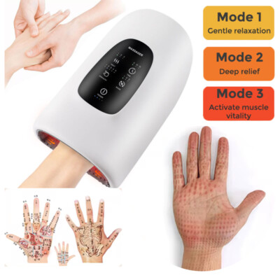 5 Level Wireless Electric Hand Massager Machine for Hands Arthritis ...