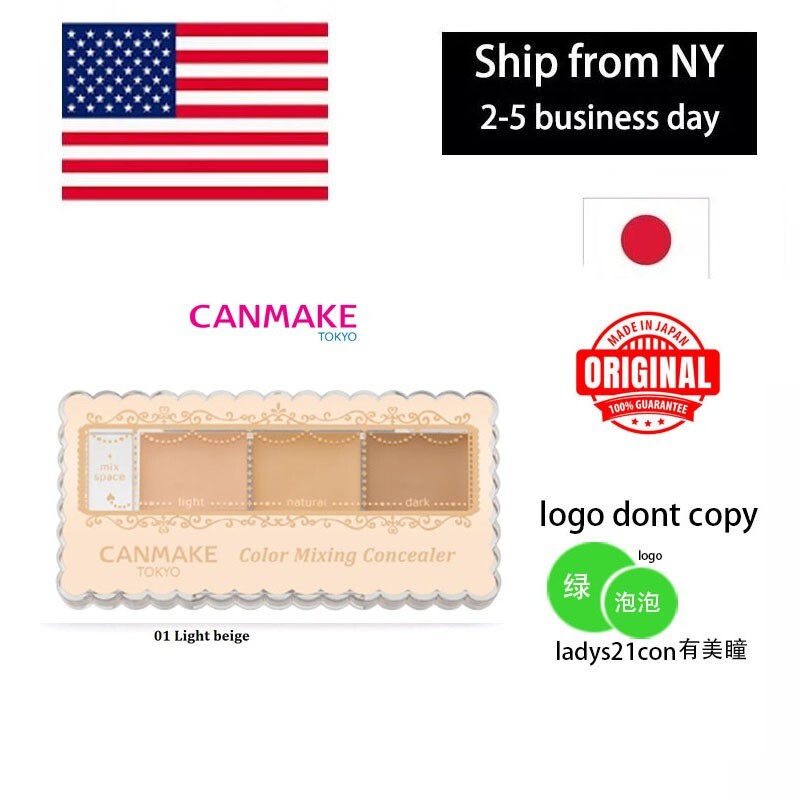 Canmake Color Mixing Concealer Concealer 3 Color Palette 4.2g 01 02 ...