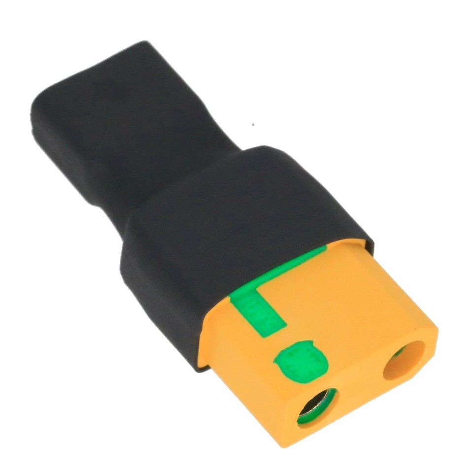 Amass XT90-S Anti Spark Female to Deans T Plug Female No Wires Adapter ...