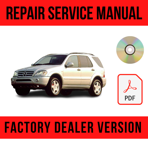 Mercedes-Benz ML320 ML350 ML430 ML500 1997-2005 Factory Repair Manual ...