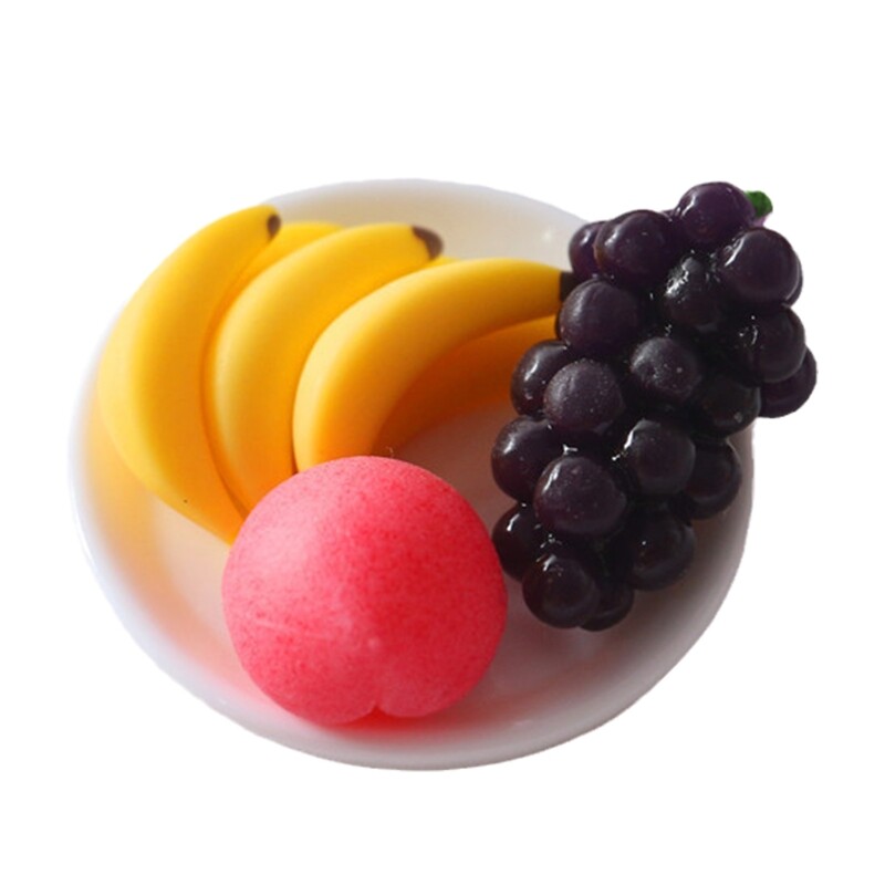 1/6 1/12 Kitchen Toy Miniature Fruits Interactive Figurine Kids ...