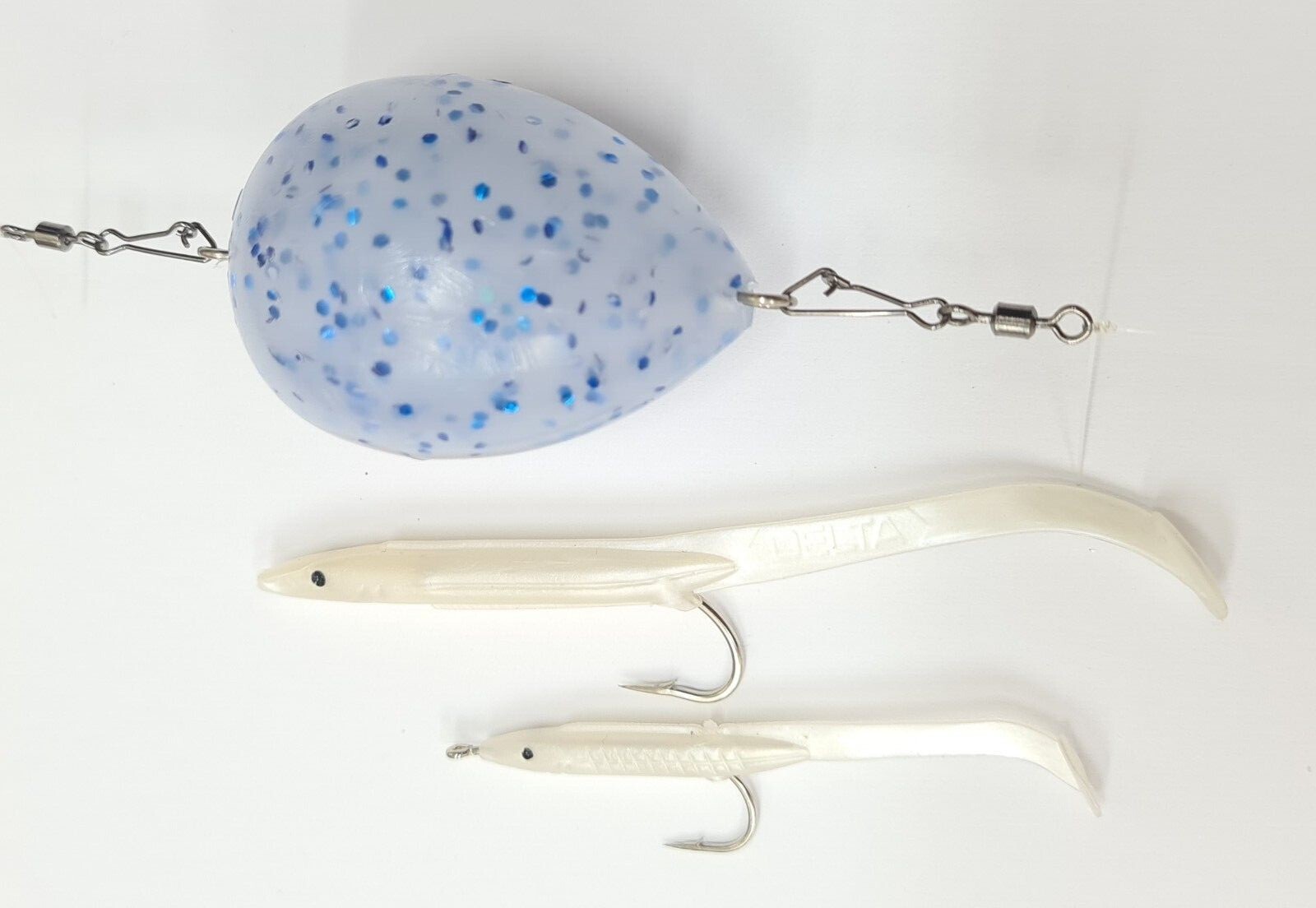 SANDEEL CASTING BALL LURE EGG SELF WEIGHTED 58mm 30g EDDYSTONE DELTA ...