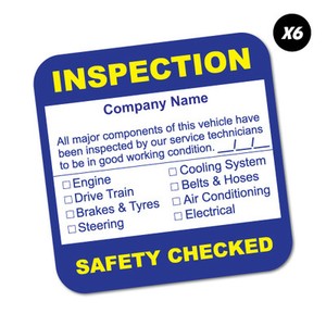 6X Custom Company Name Inspection Service Sticker Decal Next Oil ...