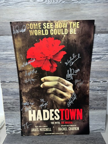 CAST SIGNED HADESTOWN, THE MUSICAL, BROADWAY WINDOW CARD/POSTER | eBay