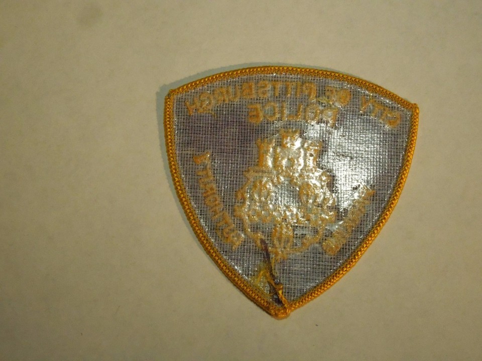 City of Pittsburgh Police Parking Authority Shield Shape Iron On Patch ...