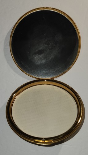 Vintage REX FIFTH AVENUE Gold Powder Compact With Sleeve | eBay