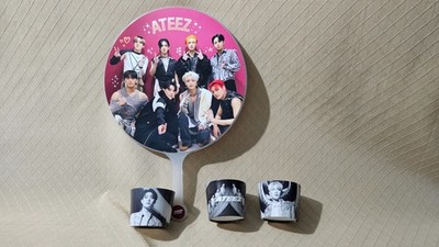 Ateez Halazia Era Group photo Hand fan Official Mingi Wooyoung San w ...