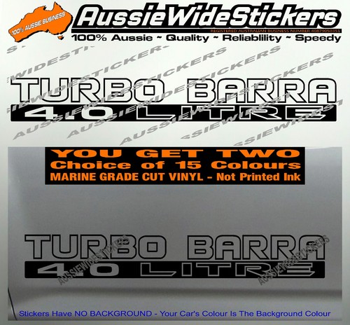 TURBO BARRA swap Stickers Suit ST Nissan Patrol GU GQ / xr6 BA Ford ...
