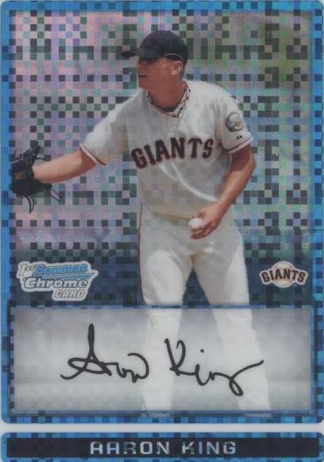 2009 Bowman Chrome - Prospects Aaron King #BCP160 X-Fractor /250 (RC ...