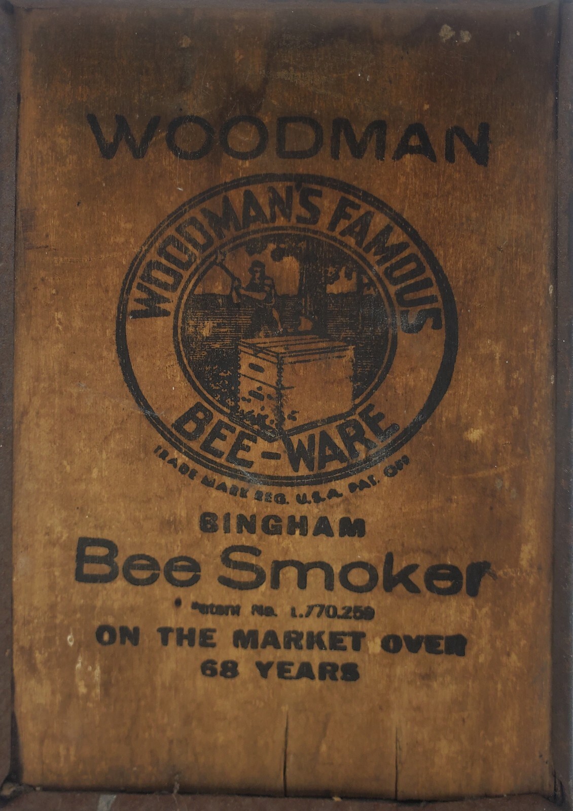 Vintage Woodman's Famous Bee-Ware Bee Smoker Bingham Tin & Bellows | eBay