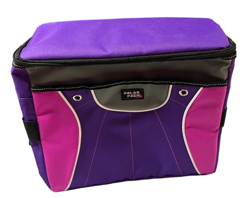 Polar Pack insulated 6 can cooler soft lunch box Purple &Pink | eBay