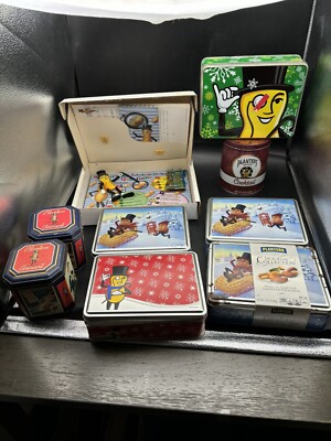 Planters Mr. Peanut Vintage Quiz Game & Tin Lot Collectibles Metal ...