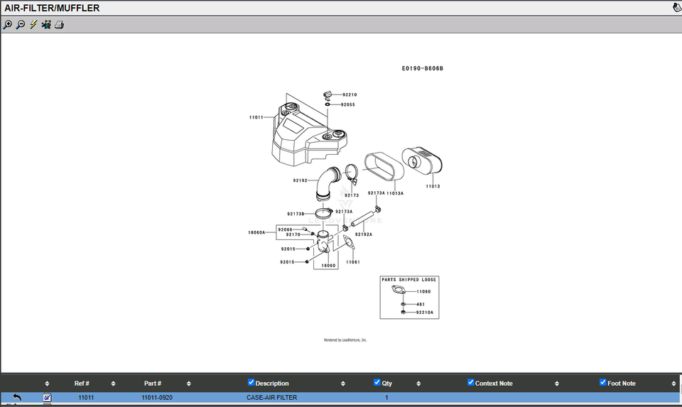 Genuine Kawasaki 11011-0920 Air Filter Cover for FS481V FS600V | eBay