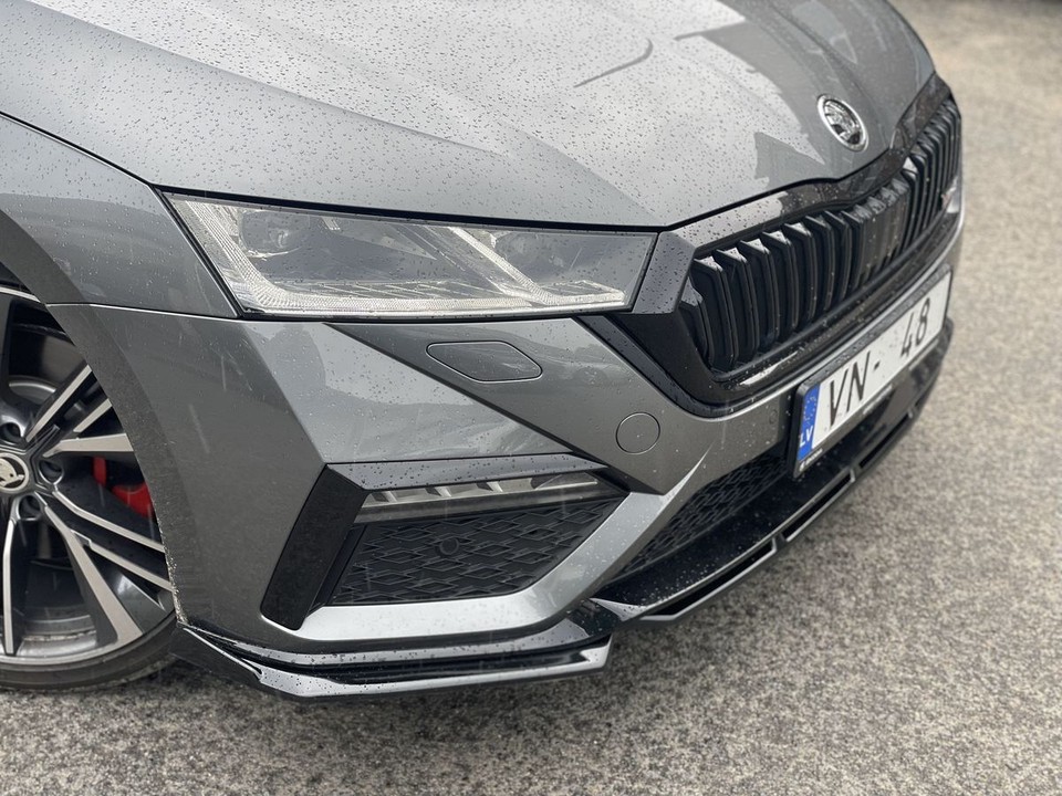 Front Bumper spoiler splitter skirt valance For Skoda Octavia RS vRS NX ...