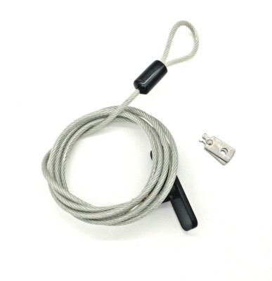 Security Cord Stainless Steel Braided Wire - 6 Feet With Loop at Ends ...