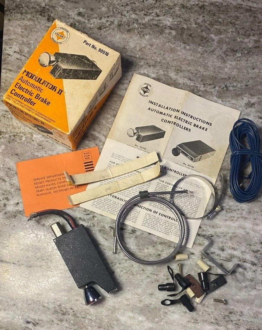 NOS Kelsey Elec Auto Brake Controller 6 & 12V NOT USED 90516 COMPLETE ...