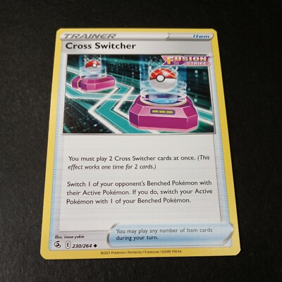 Pokemon Fusion Strike Cross Swicher Uncommon Trainer Card 230/264 NM | eBay