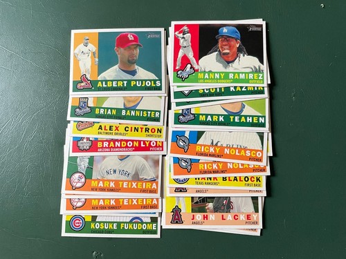 2009 Topps Heritage Baseball 50 card lot Near Mint HOF, Minor Star ...