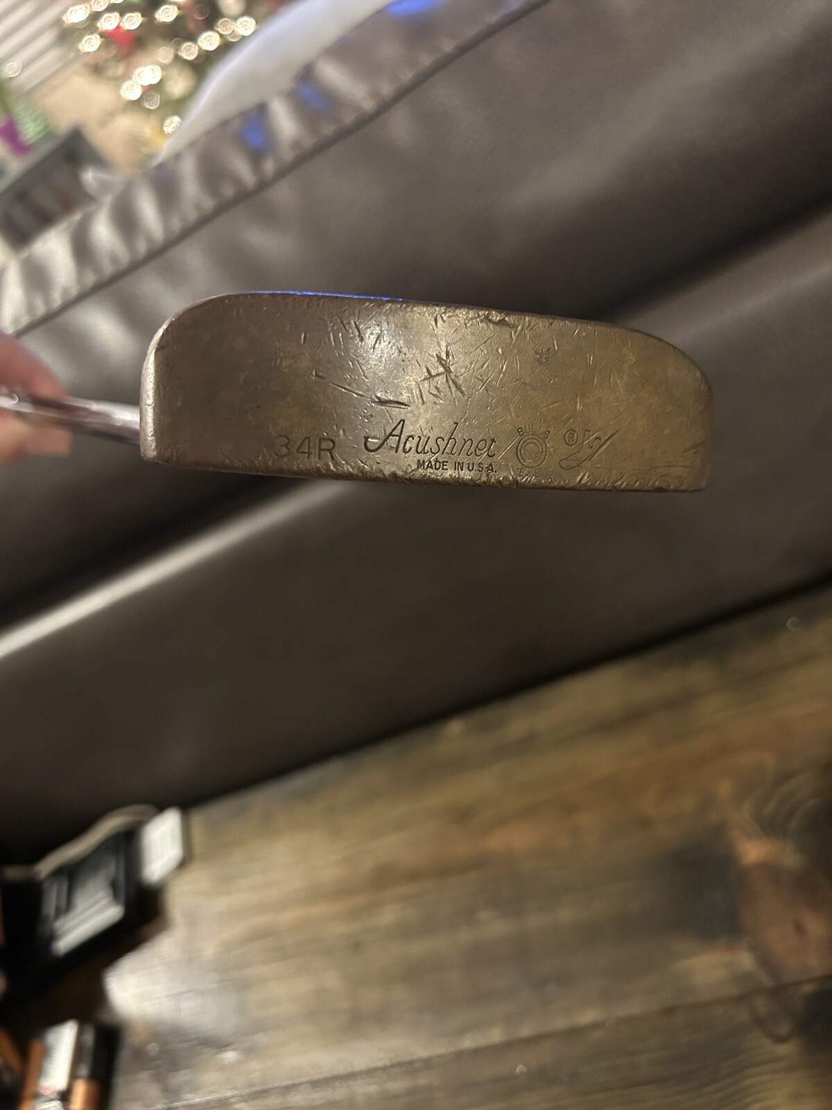 VINTAGE ACUSHNET BULLSEYE WIDE FLANGE OFFSET PUTTER 33.5” | eBay