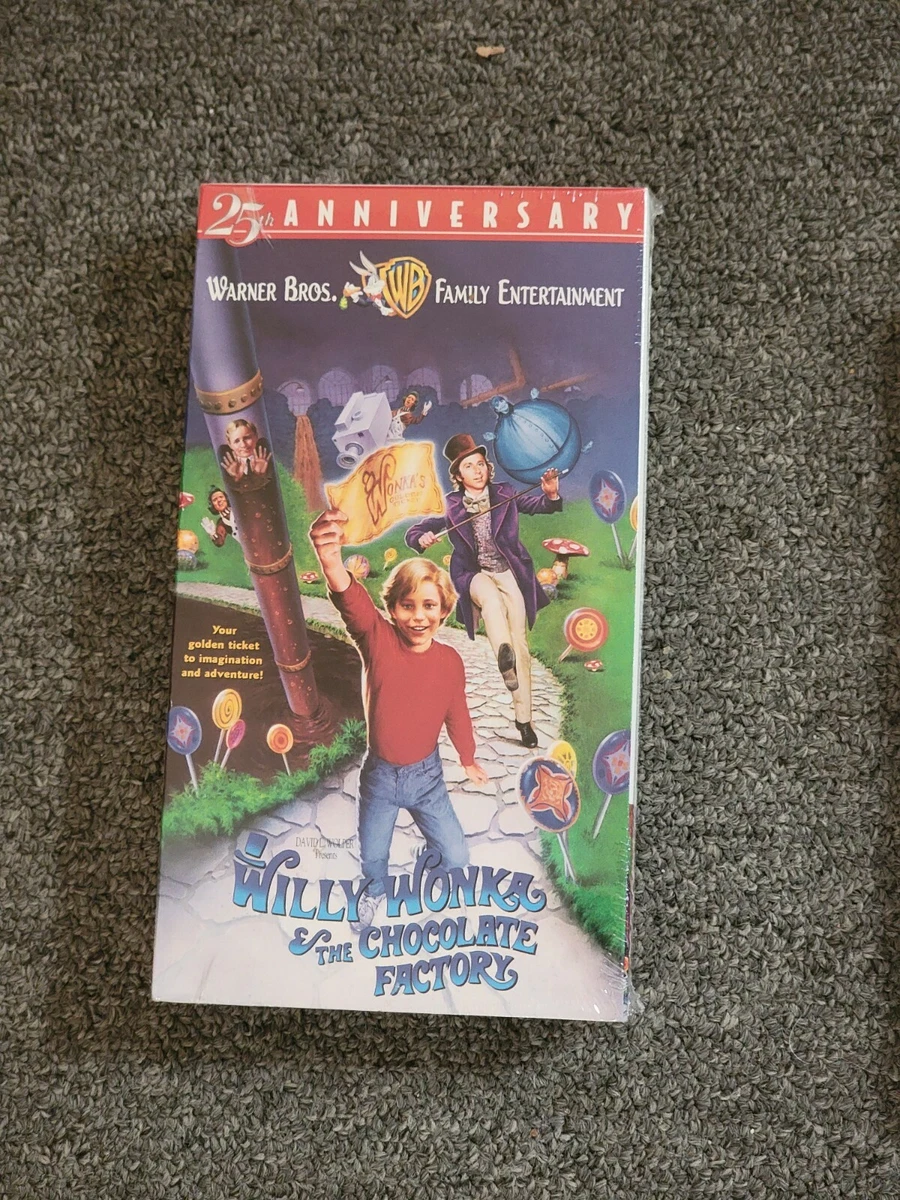 WILLY WONKA AND THE CHOCOLATE FACTORY 25th ANNIVERSARY VHS, 49% OFF
