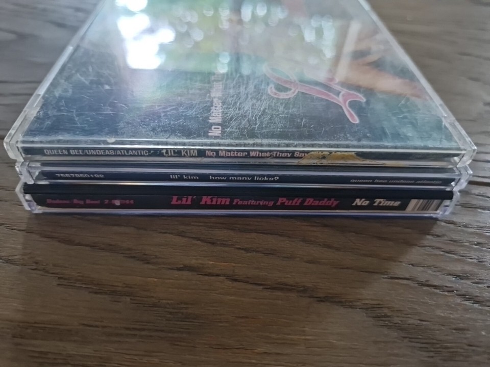 3 x Lil Kim CD Singles - No Time, How Many Licks & No Matter What They ...