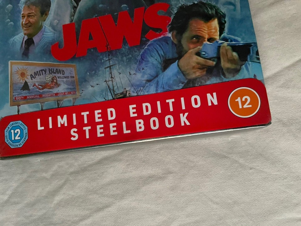 Jaws 4K UHD/ Blu-ray 50th Anniversary Steelbook - Limited Edition ...
