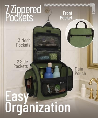 D&D Hanging Travel Toiletry Bag for Men and Women – Large Cosmetics ...