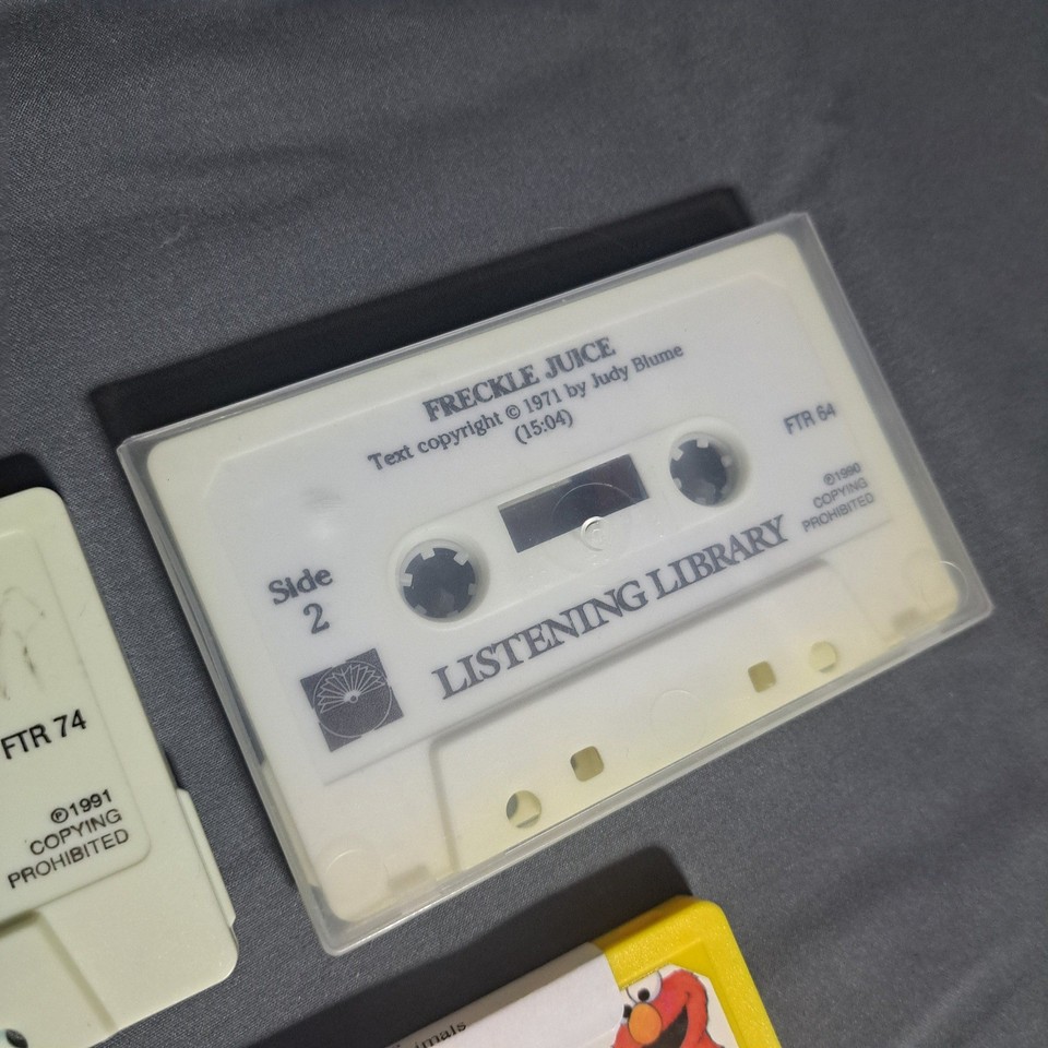 VTG Lot of 3 Listening Library Sesame Street Read Along Cassette Tapes ...