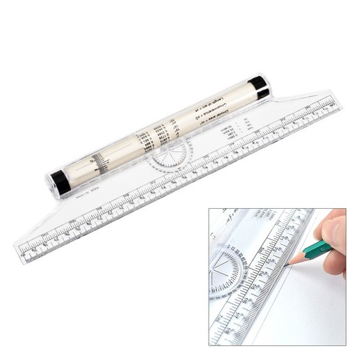(30cm) Rolling Slide Rule Drawing Roller Ruler Parallel Ruler Drawing ...