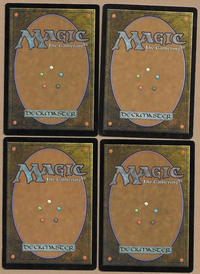 MTG Magic The Gathering 4x Spined Wurm - Magic 2011 (M11) Playset Green ...