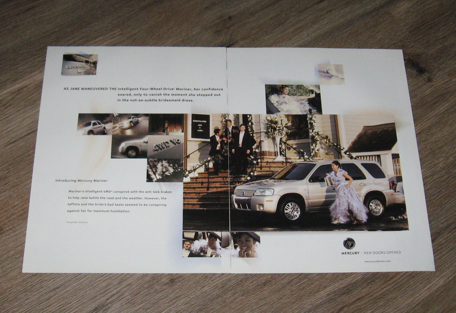 Mercury Car AD 2005 Mariner original TWO magazine pages advertisement ...