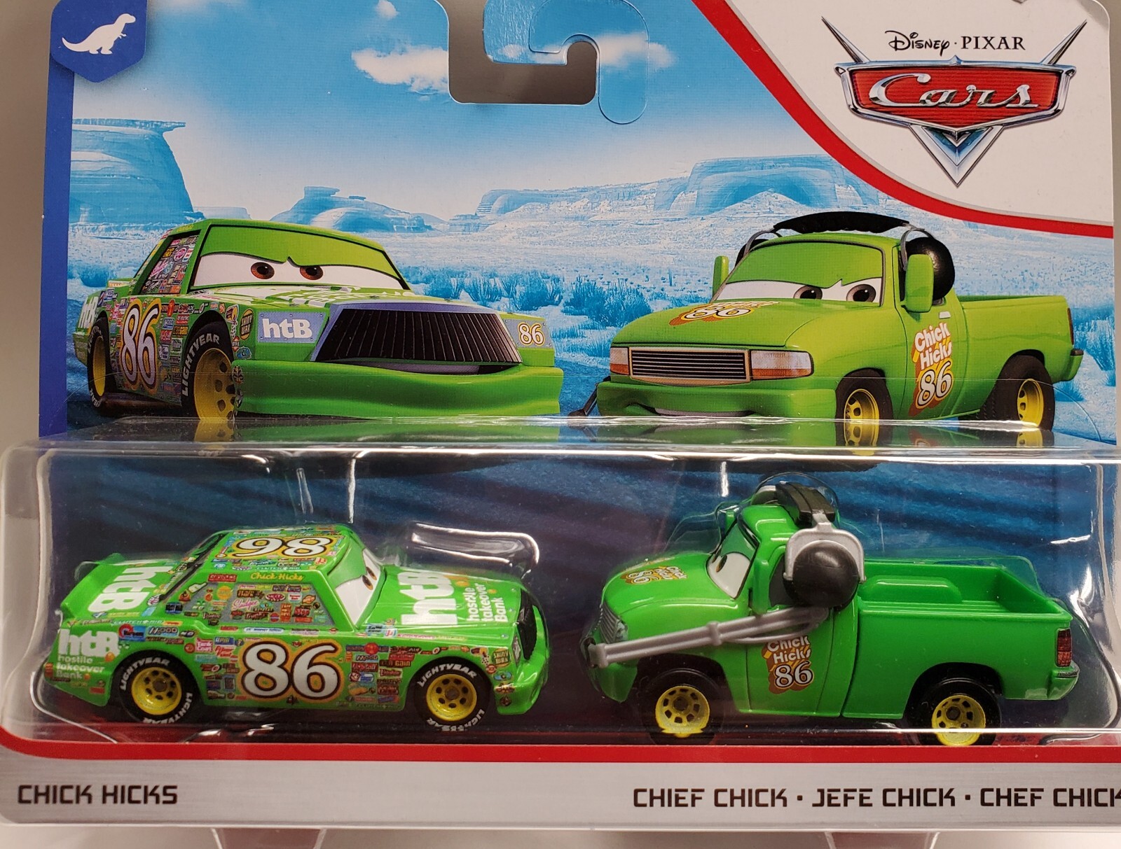Disney Pixar Cars Chick Hicks & Chief Chick DINOCO 400 -2019 Blue ...