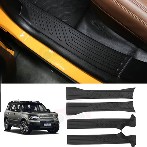 4PCS Side Door Sill Molding Trim Bar Plate Fits for Ford Bronco Sport ...