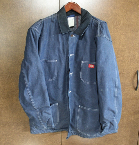 Vintage Dickies Workwear Jacket XXL Denim Barn Coat Chore Blanket Lined ...