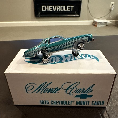 Hot Wheels RLC 1975 Chevrolet Monte Carlo Blue Lowrider | eBay