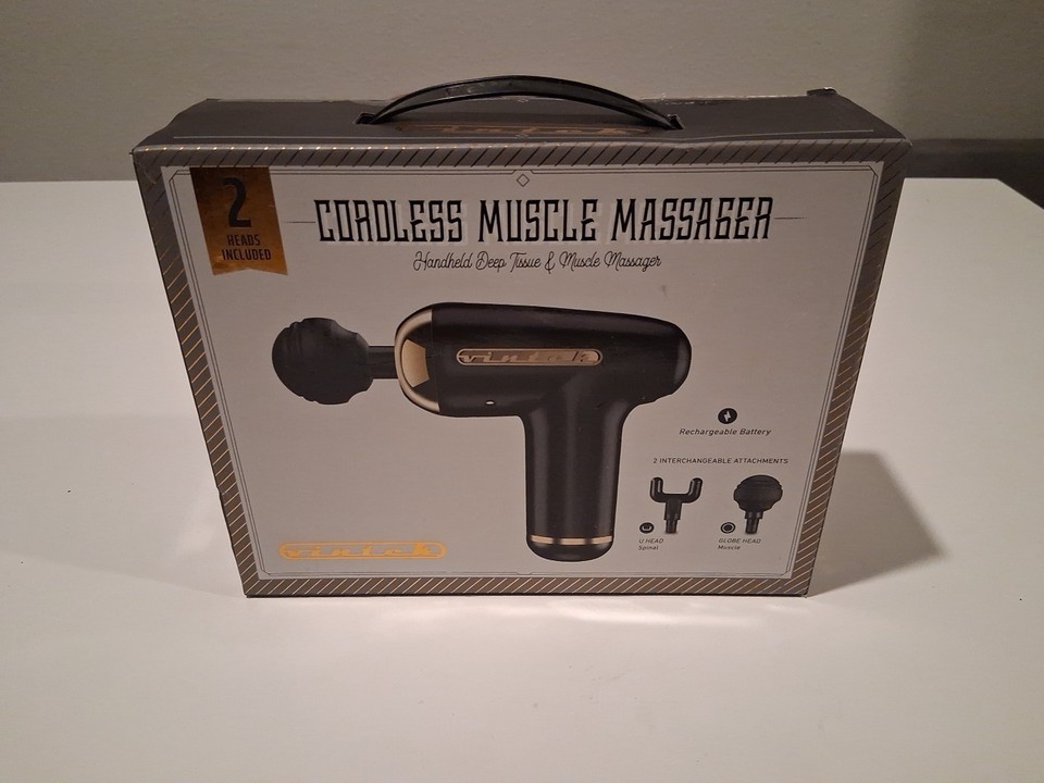 Vintek T Cordless Muscle Massager Deep Tissue Percussion Gun Handheld 2 ...