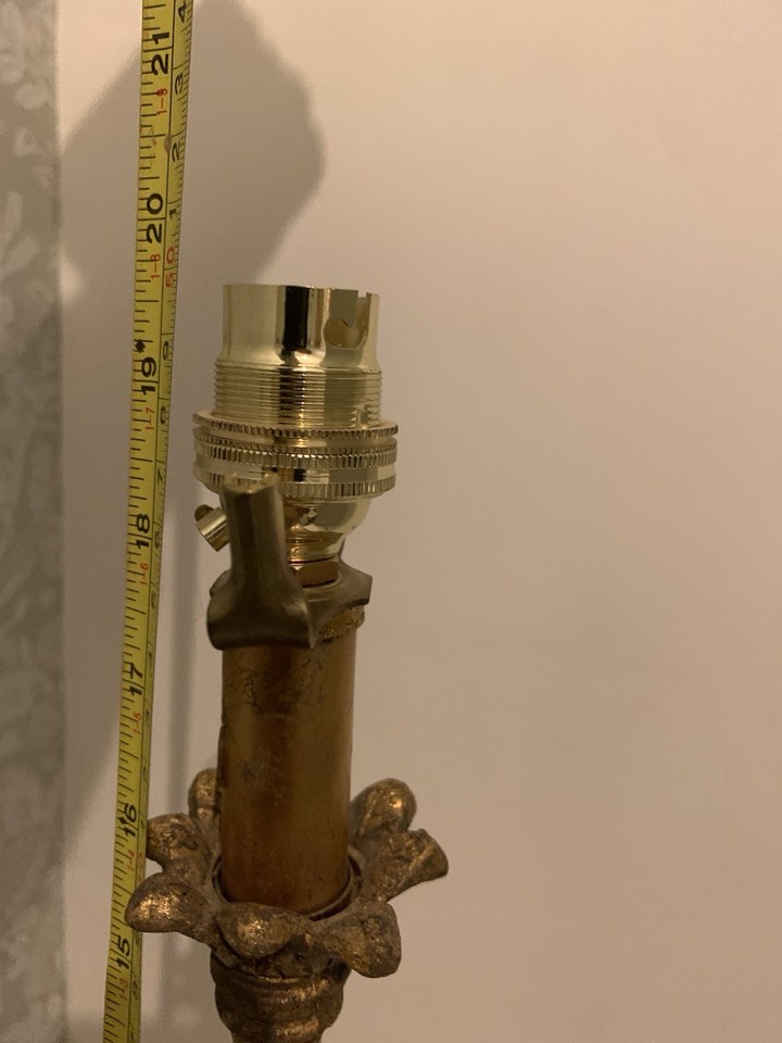 Ornate Gold Baroque Rococo Lamp Base With Cable Switch | eBay UK