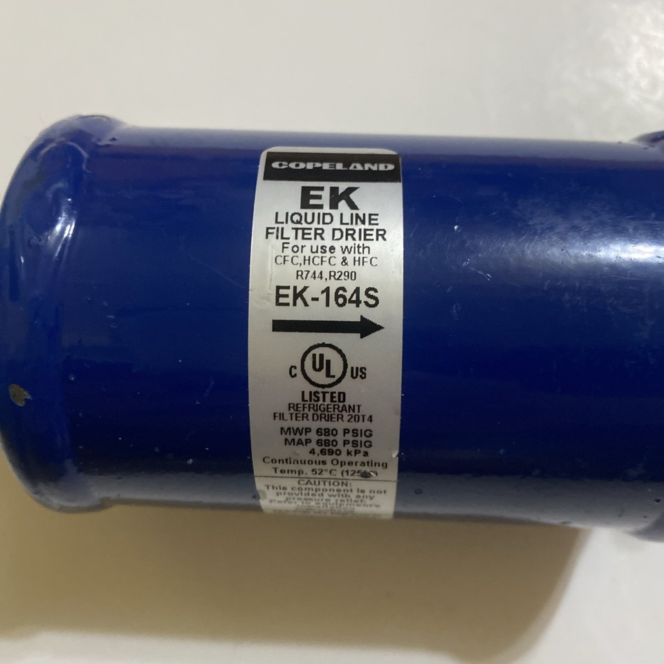 Copeland EK-164S Liquid Line Filter Drier 1/2" ODF Solder ~ For Emerson | eBay