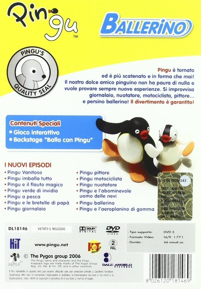 Pingu - Pingu ballerino (DVD) vari (UK IMPORT) | eBay