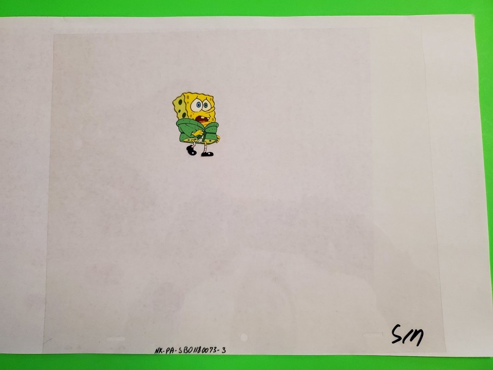 SPONGEBOB SQUAREPANTS ORIGINAL PRODUCTION CEL CELL ANIMATION ART | eBay