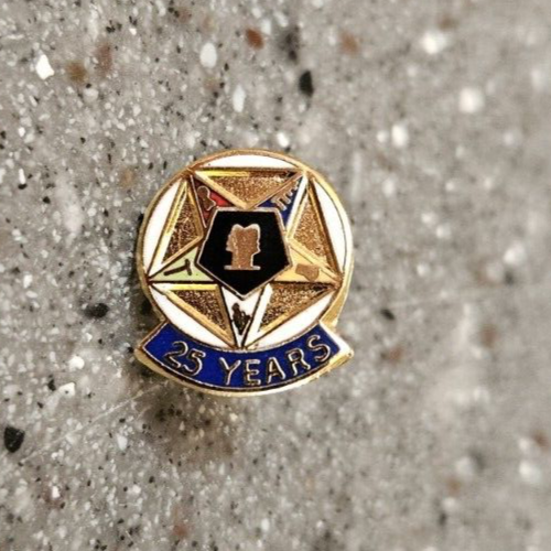 Vintage Order of the Eastern Star 25 Years Member Pin - Masonic OES ...