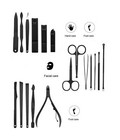 Manicure Pedicure Set 18 Pieces Stainless Steel Nail Care Kit ...